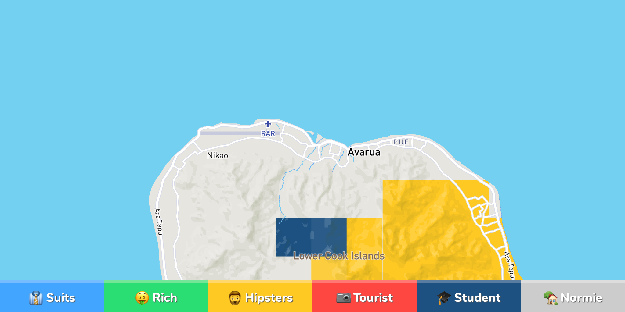 Avarua Neighborhood Map