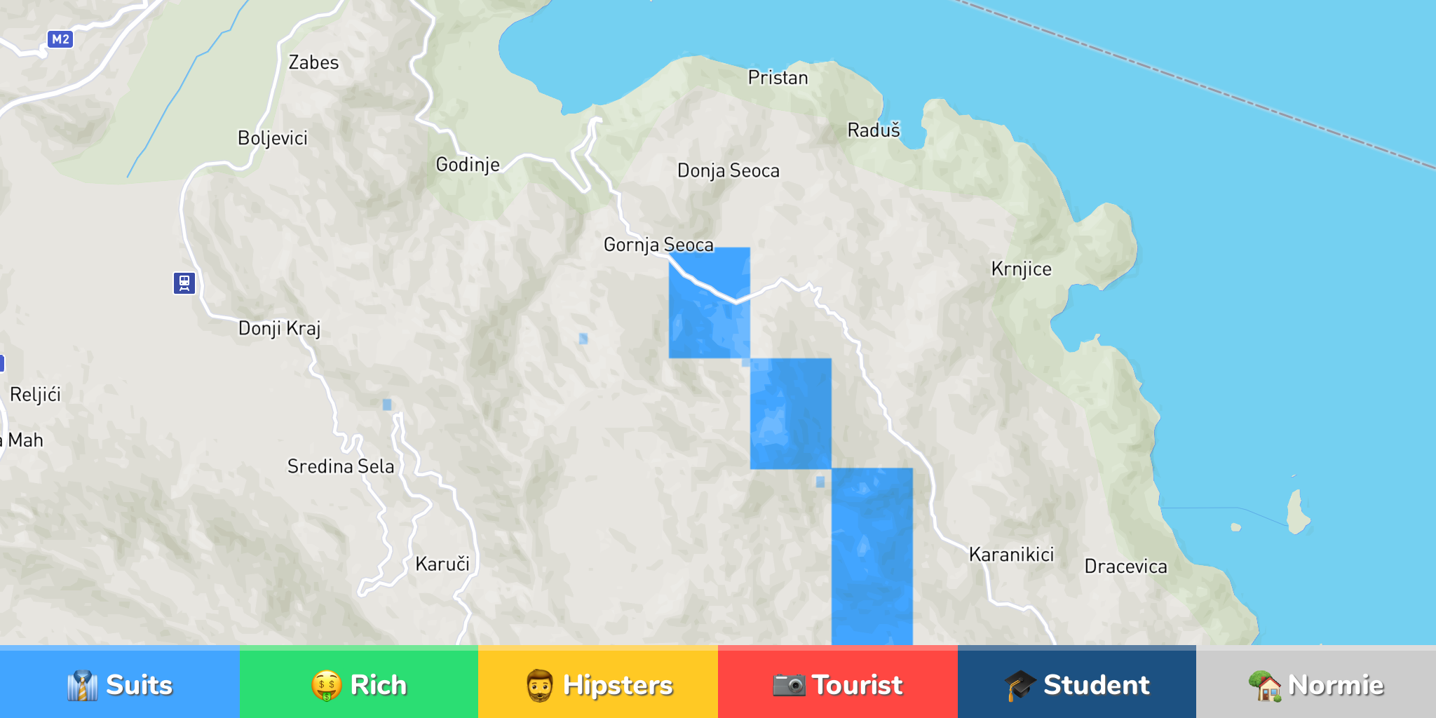 Bar Neighborhood Map