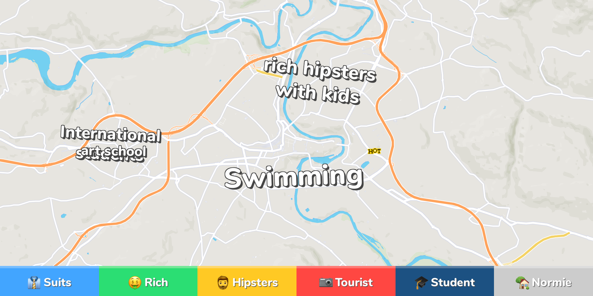 Bern Neighborhood Map