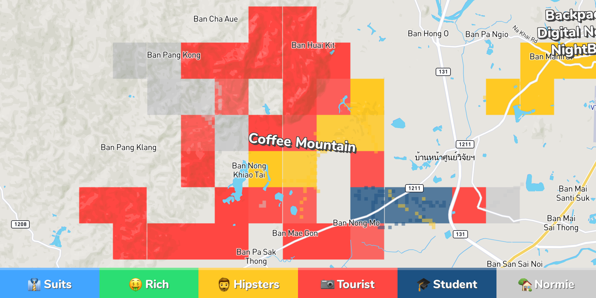 Chiang Rai Neighborhood Map