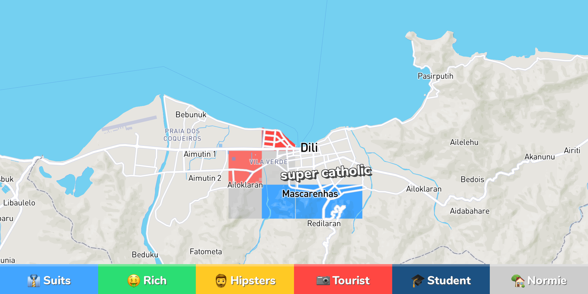 Dili Neighborhood Map