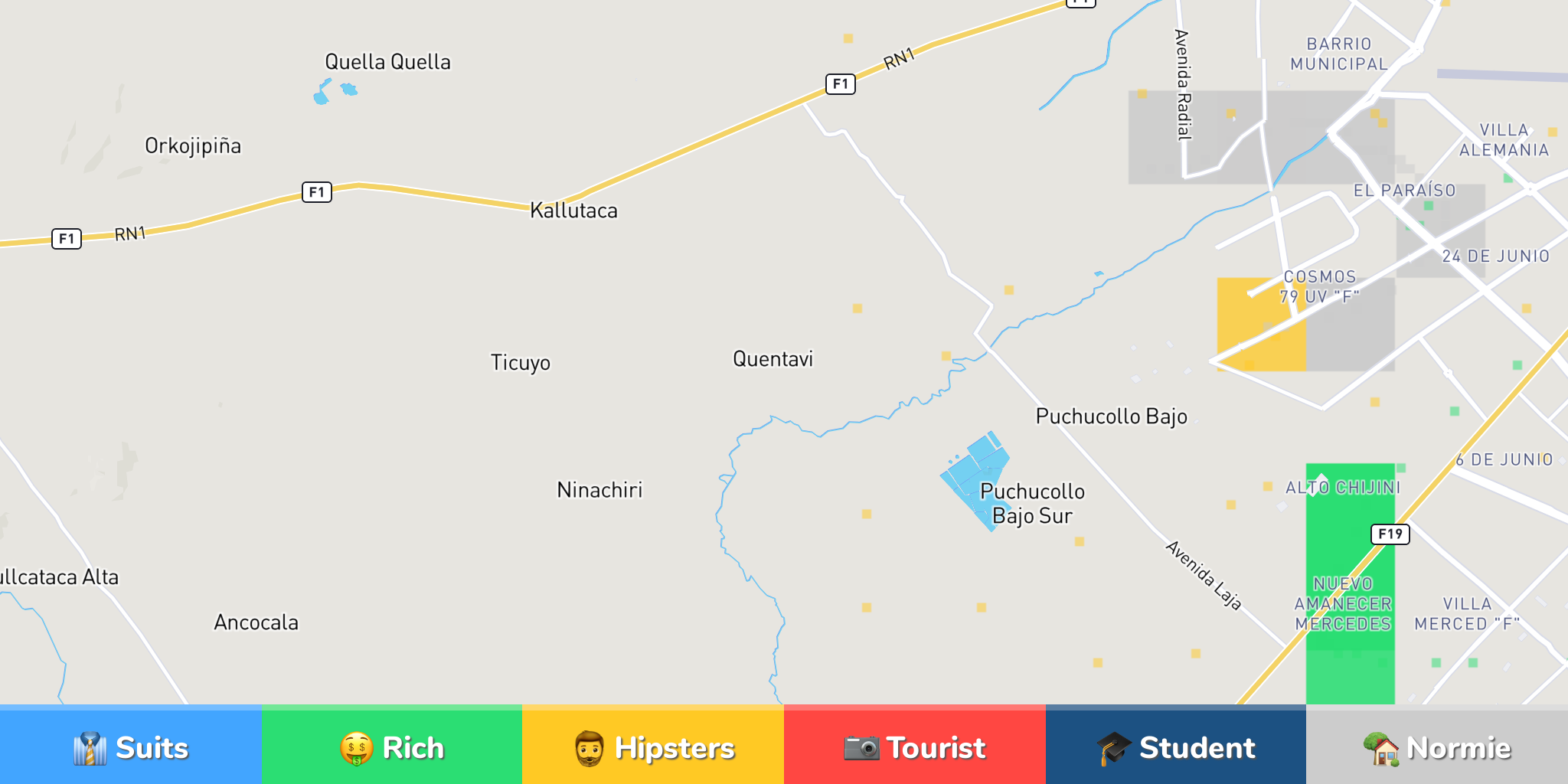 El Alto Neighborhood Map