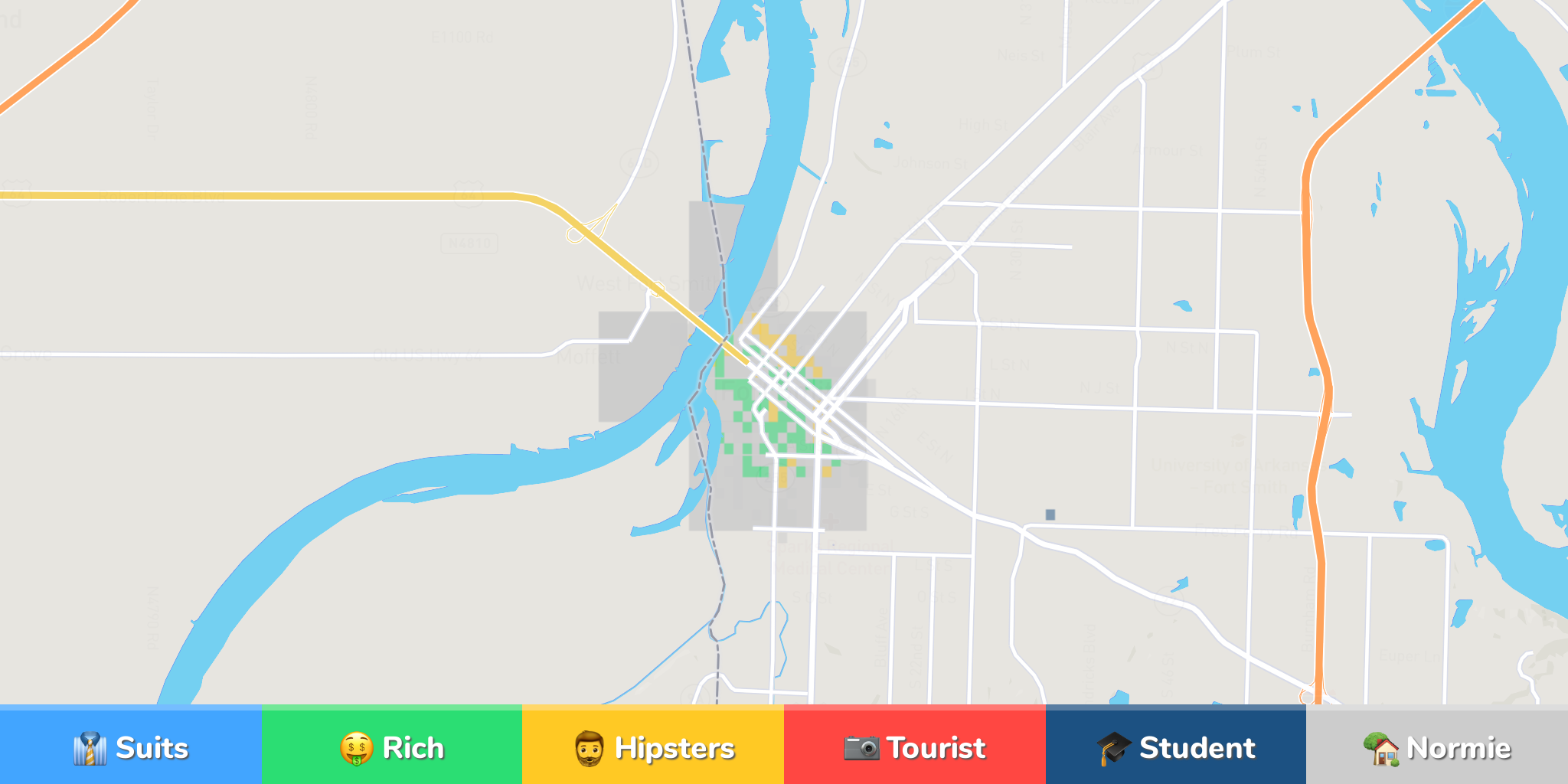 Fort Smith Neighborhood Map