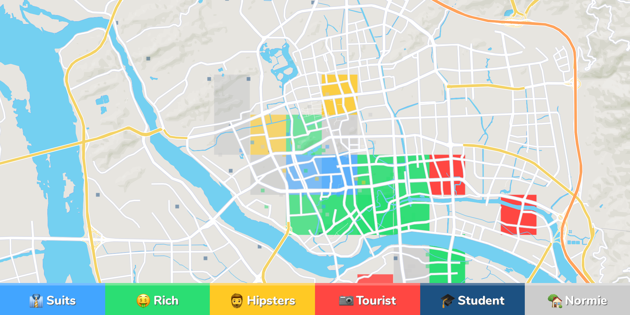 Fuzhou Neighborhood Map