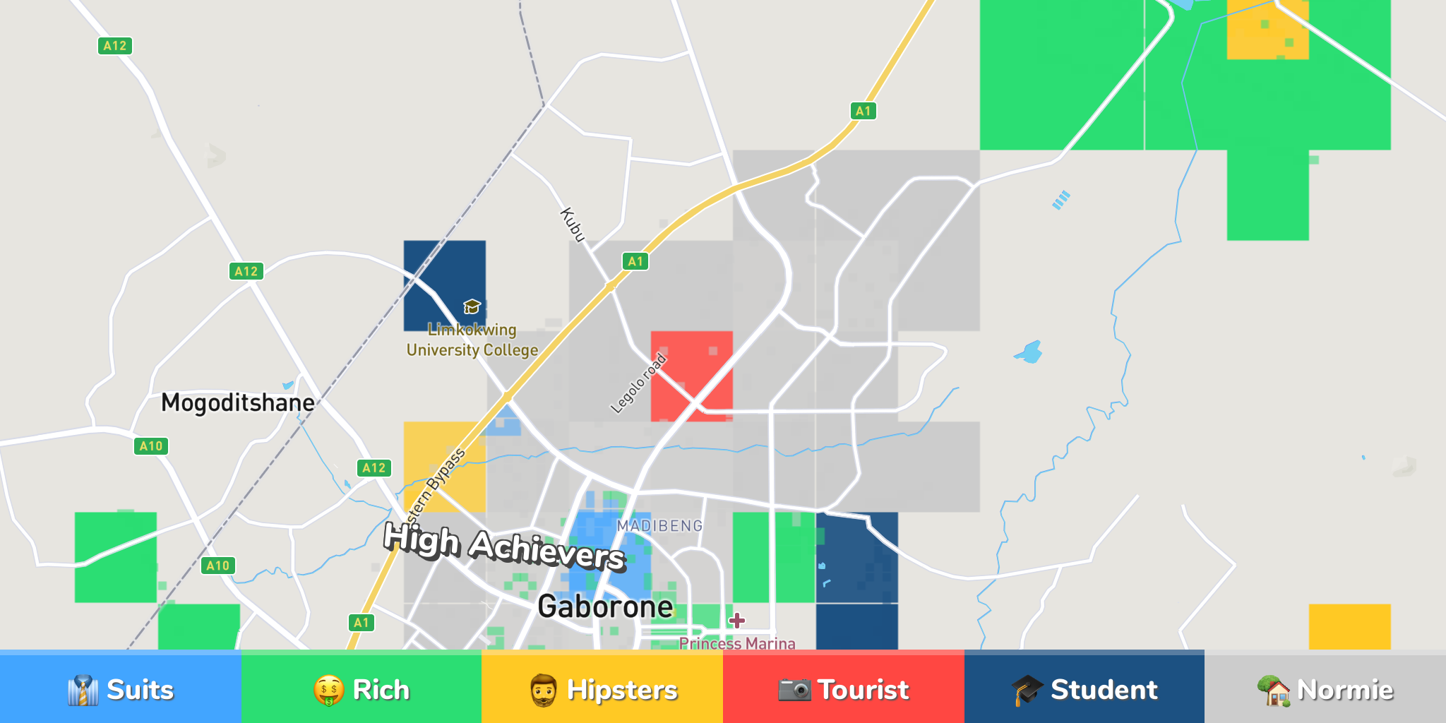 Gaborone Planning Map