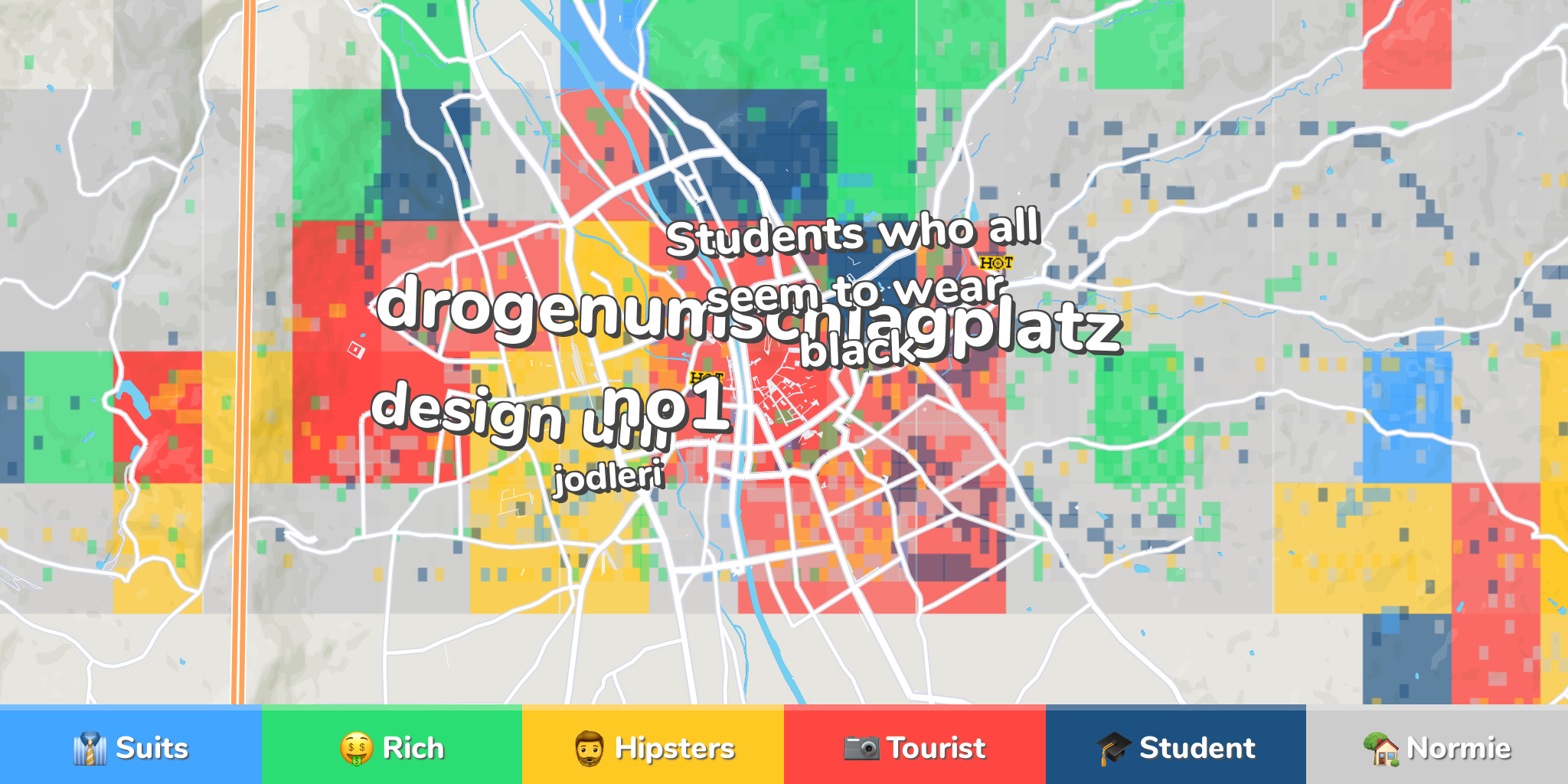 Graz Neighborhood Map