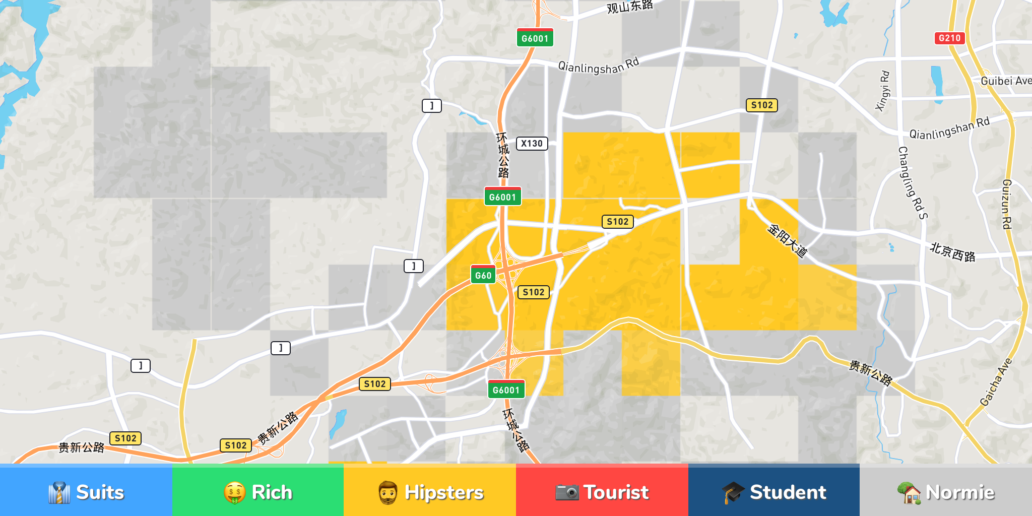 Guiyang Neighborhood Map