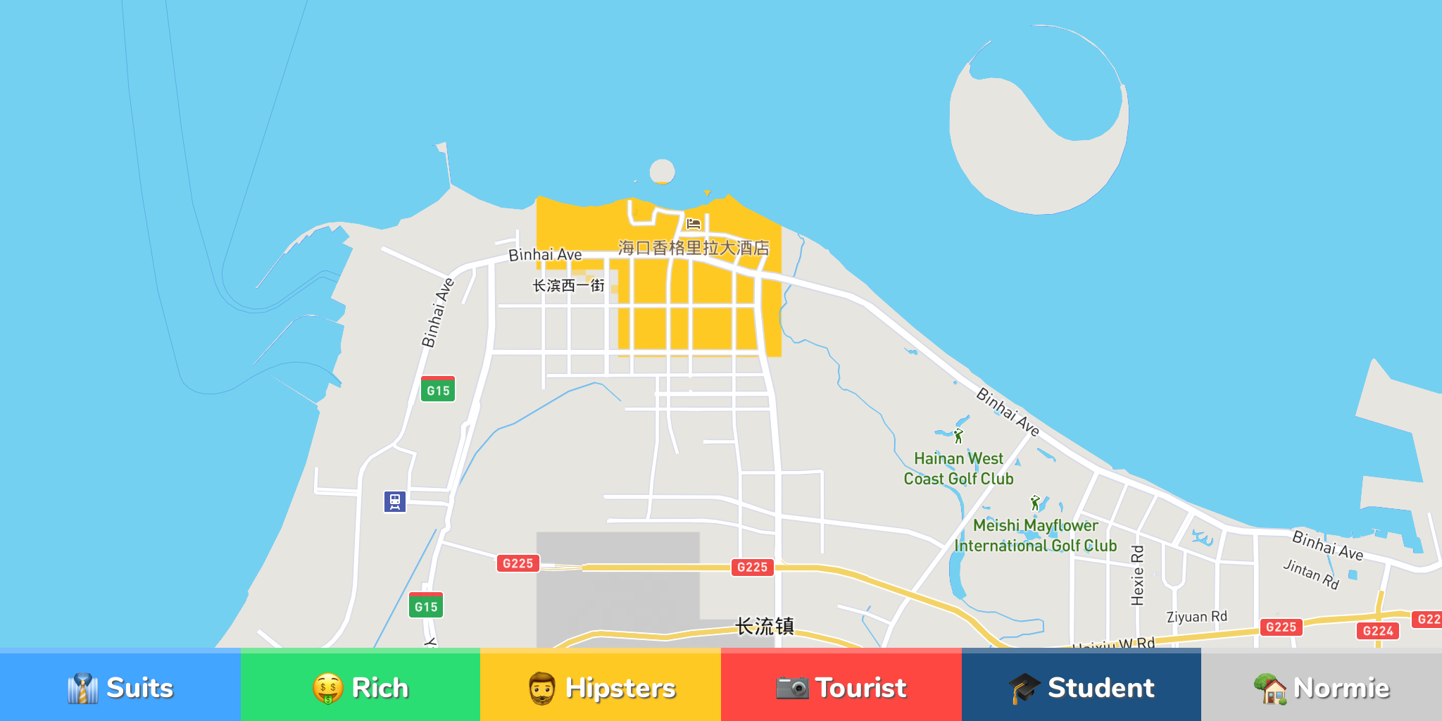 Haikou Neighborhood Map