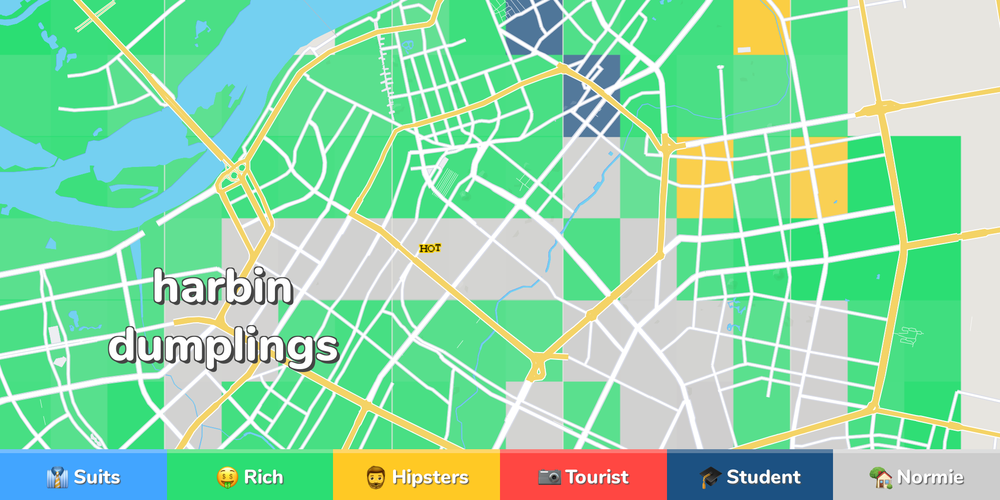 Harbin Neighborhood Map