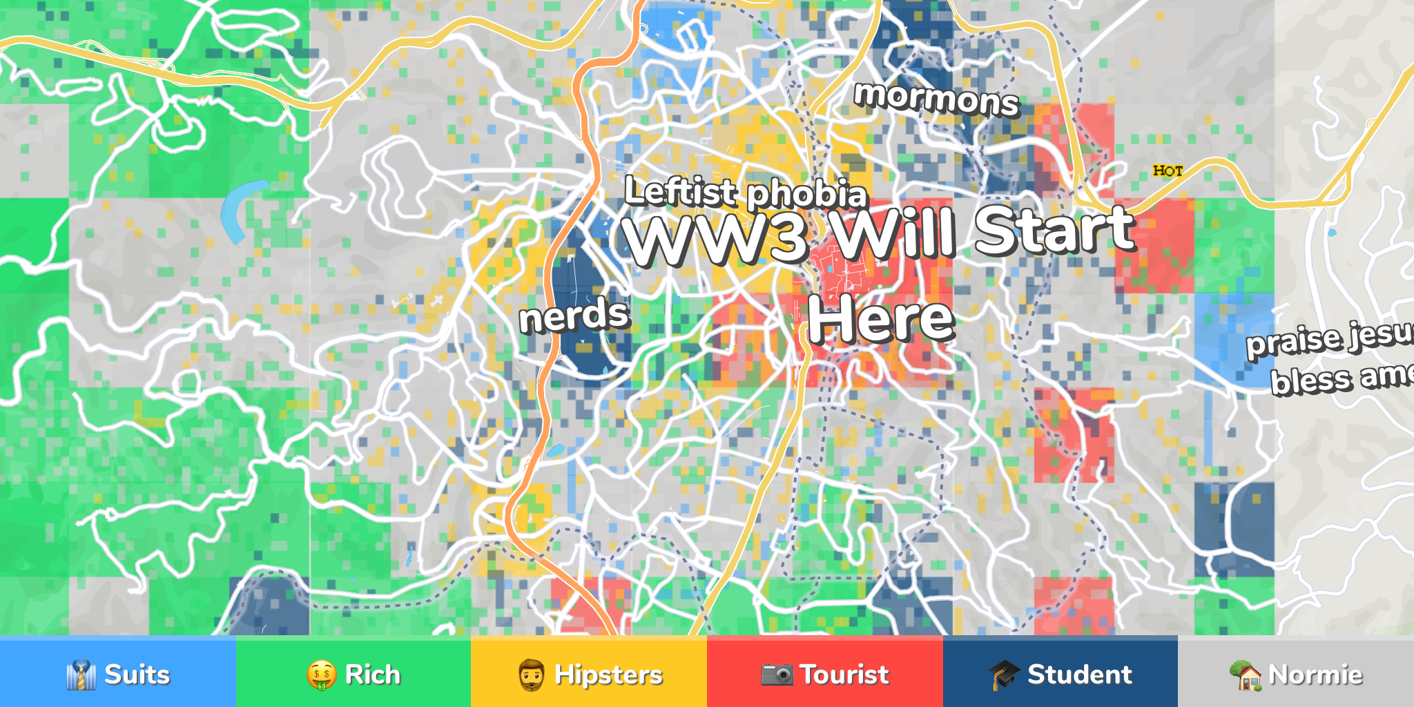 Jerusalem Neighborhood Map