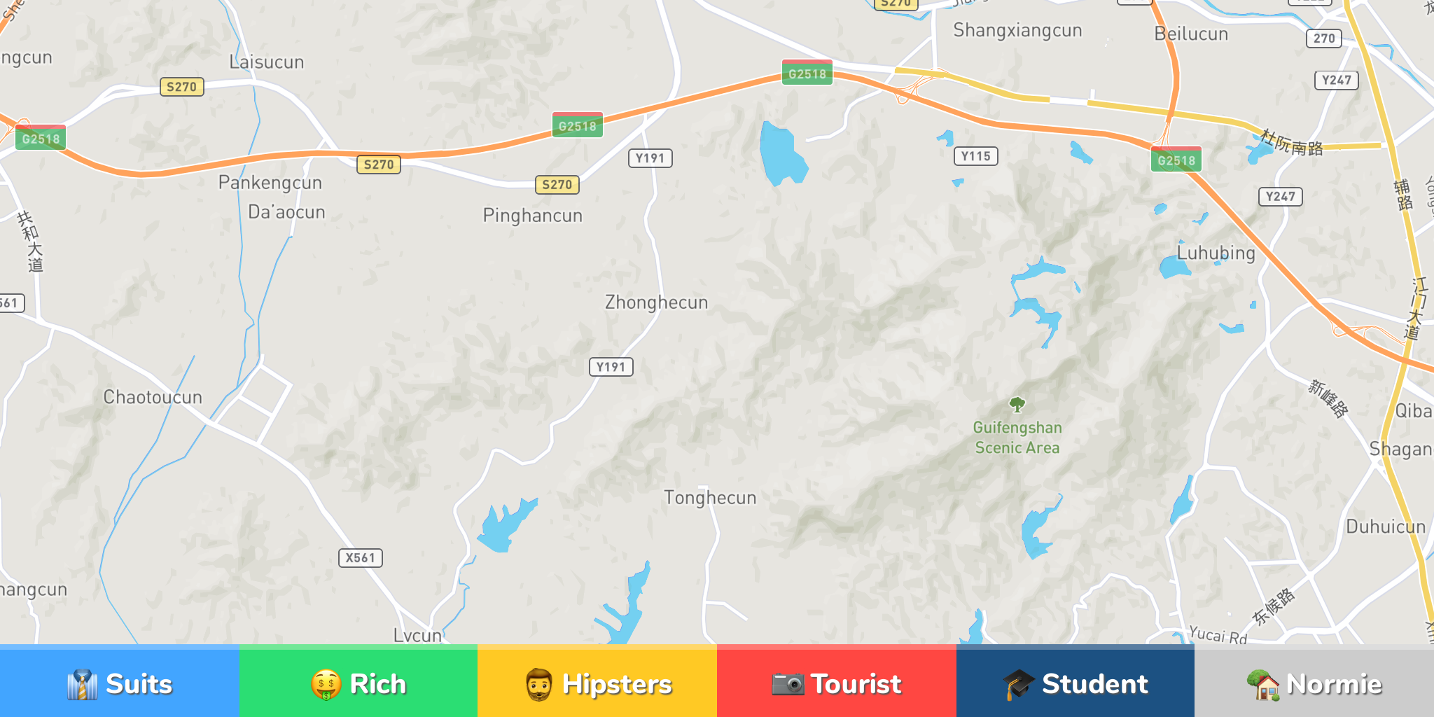 Jiangmen Neighborhood Map