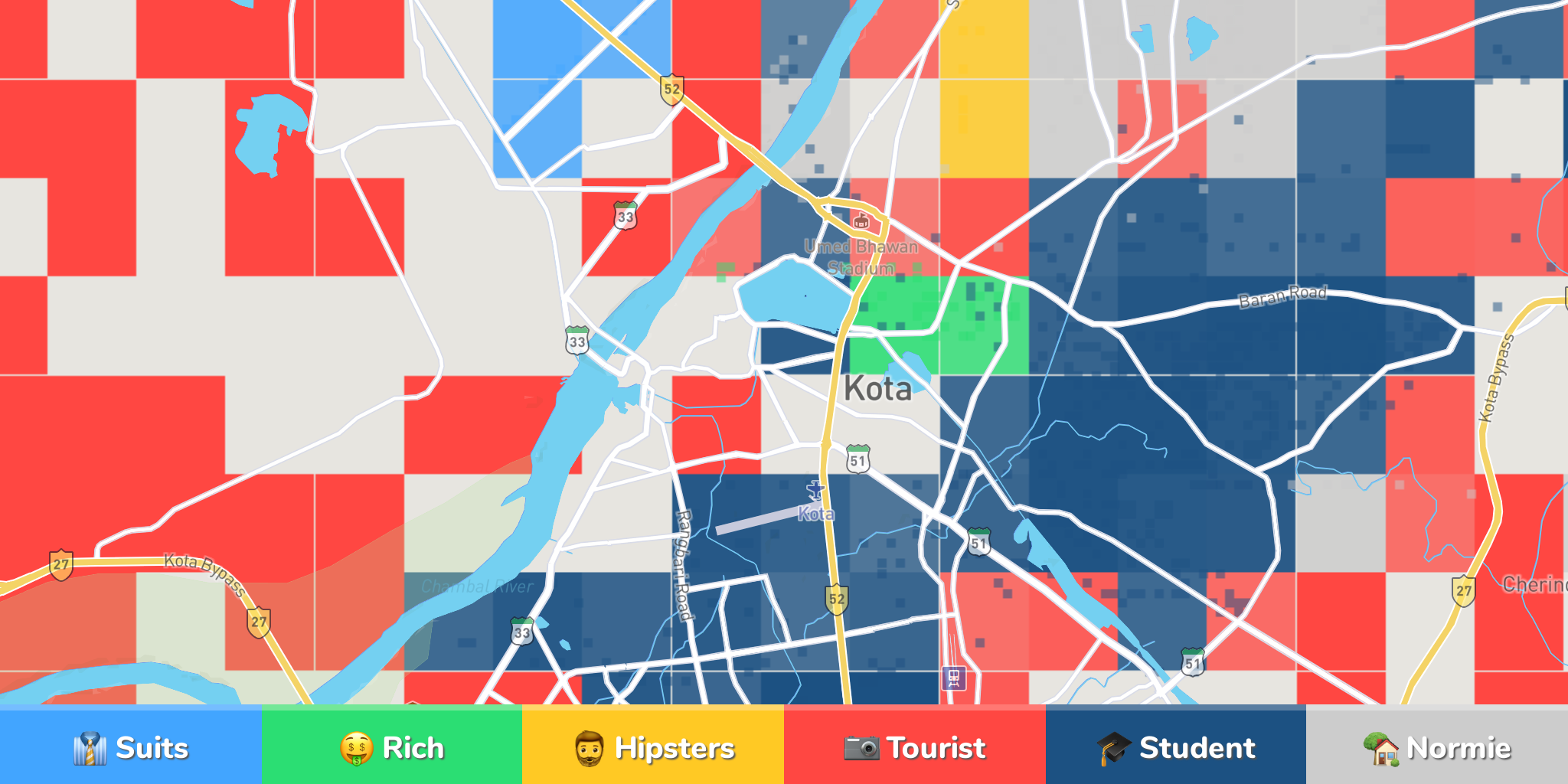 Kota Neighborhood Map