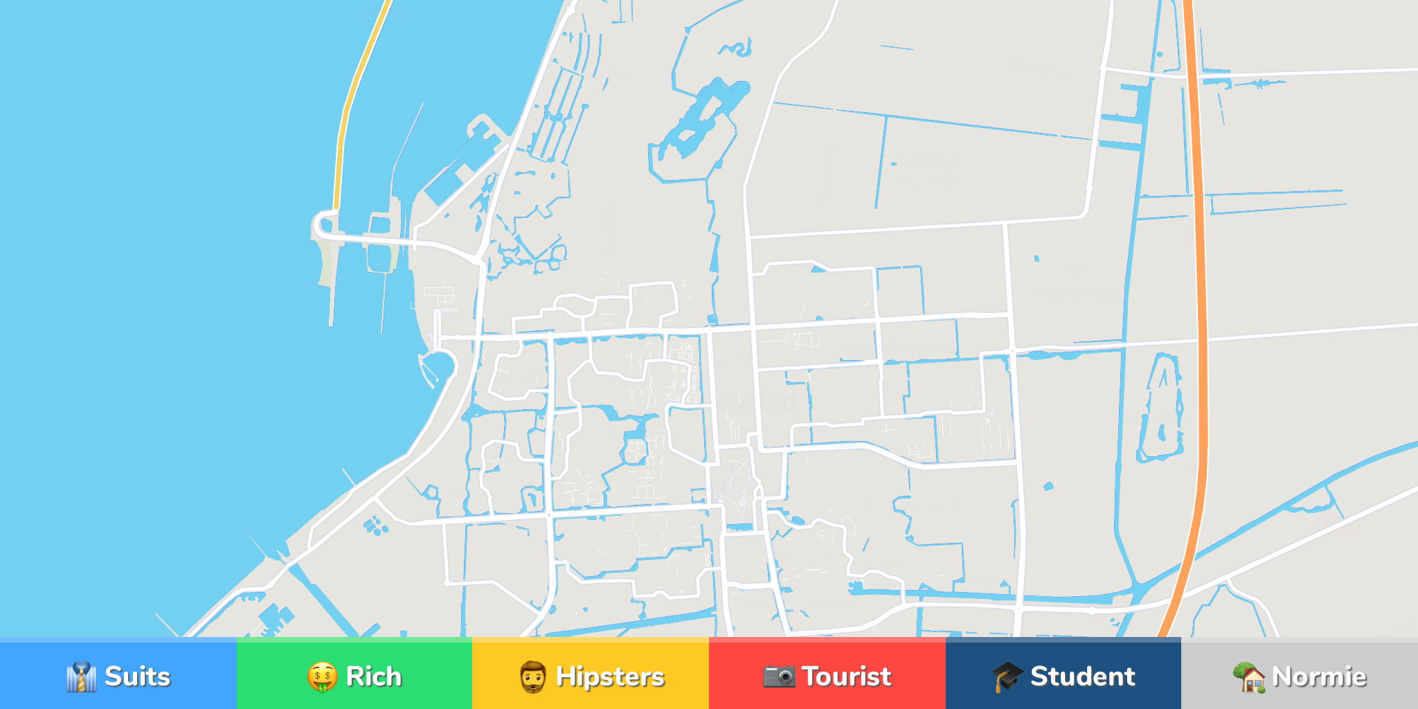 Lelystad Neighborhood Map