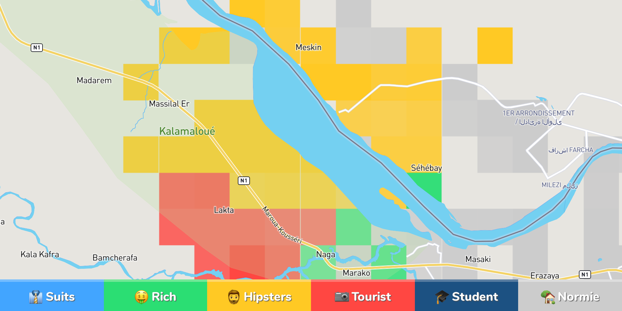 N'Djamena Neighborhood Map