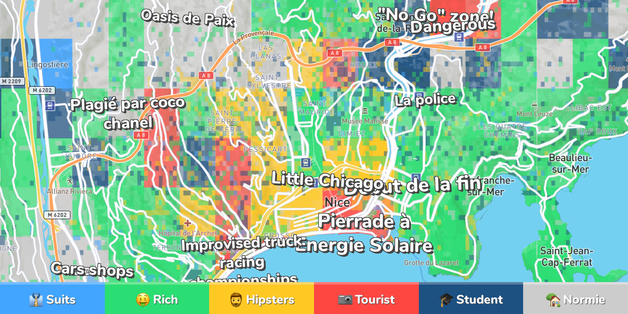 Nice Neighborhood Map