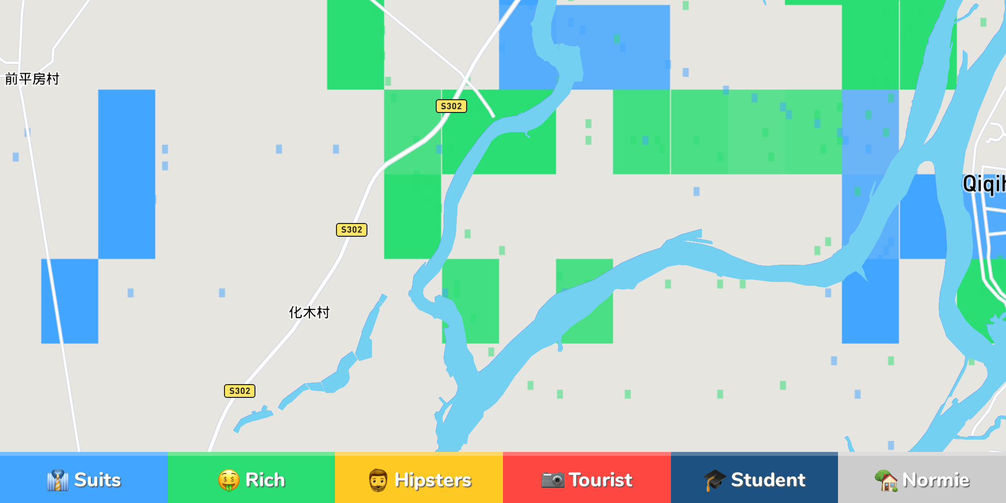 Qiqihar Neighborhood Map