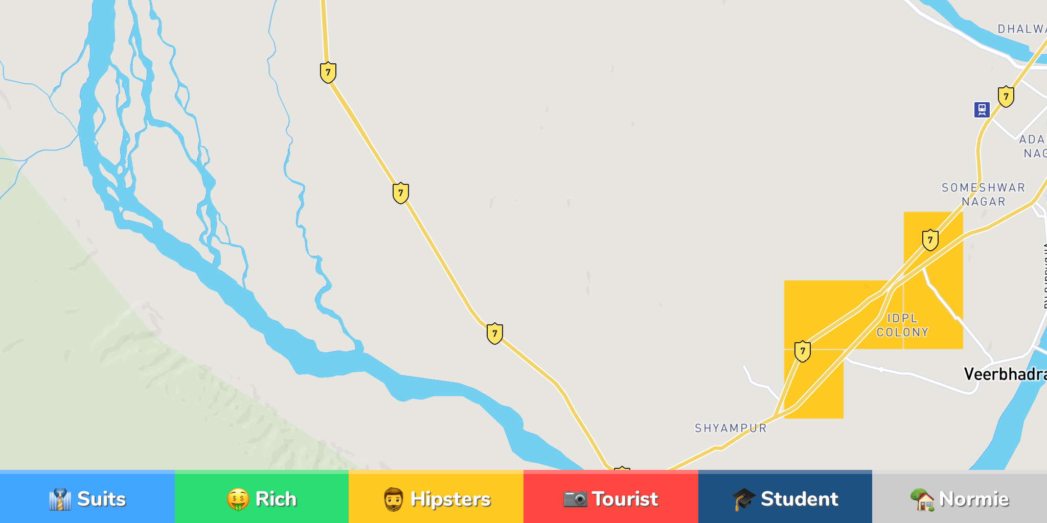 Rishikesh Neighborhood Map