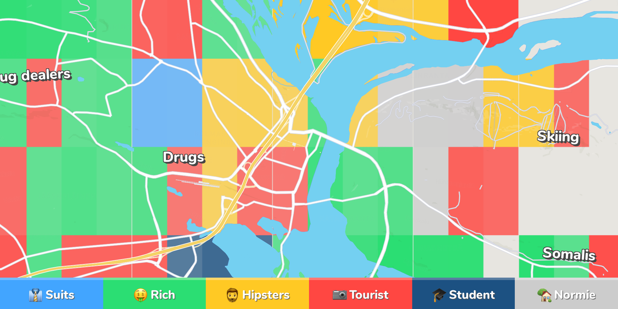 Rovaniemi Neighborhood Map