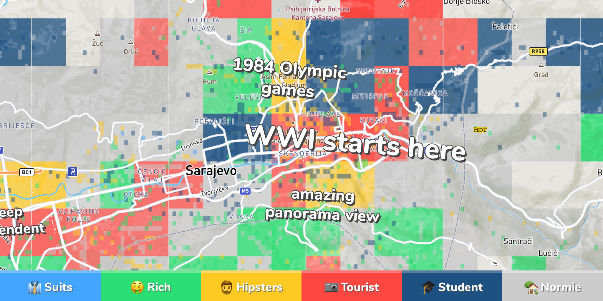 Sarajevo World Map Sarajevo World Map