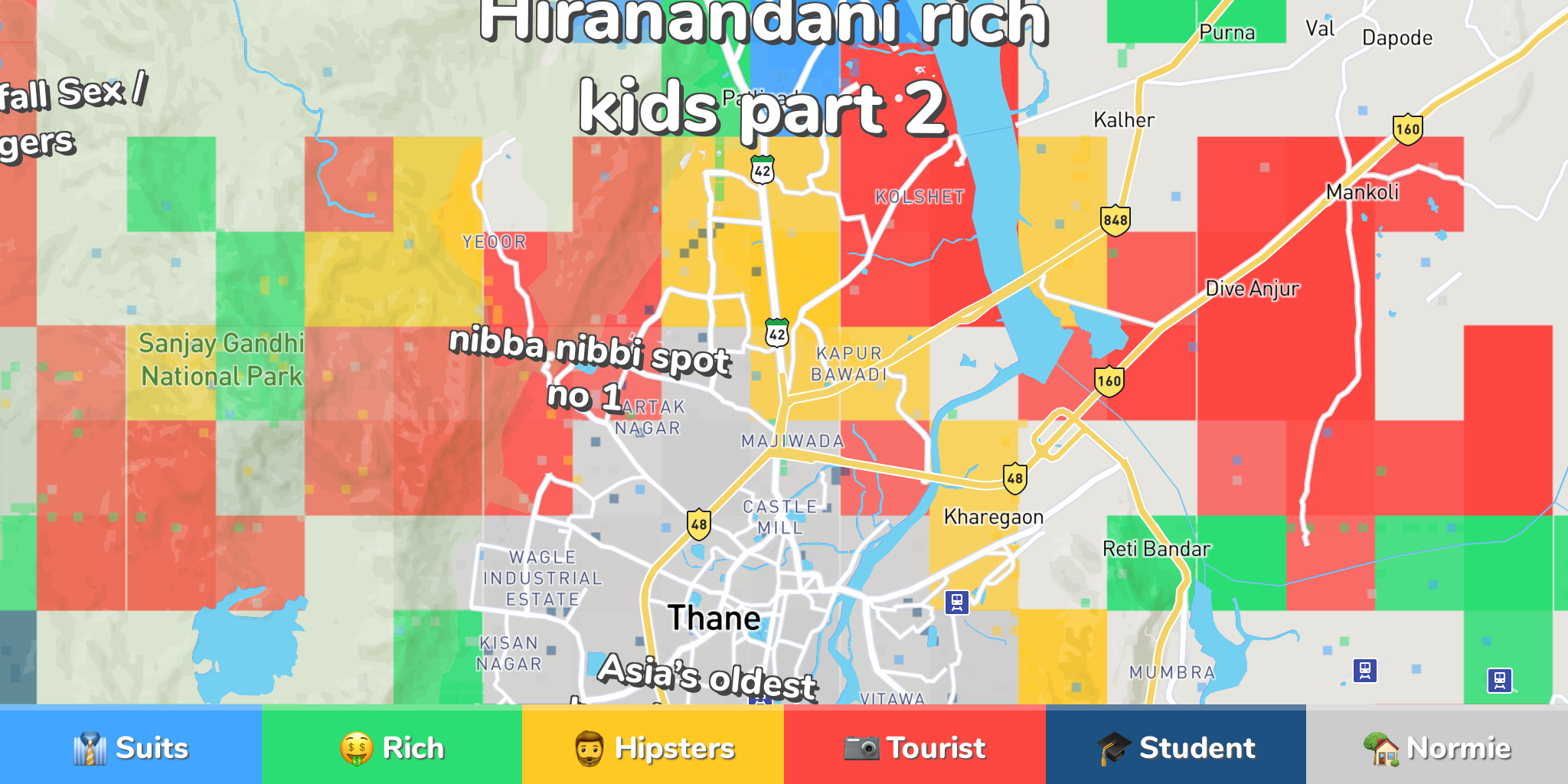 Thane Neighborhood Map