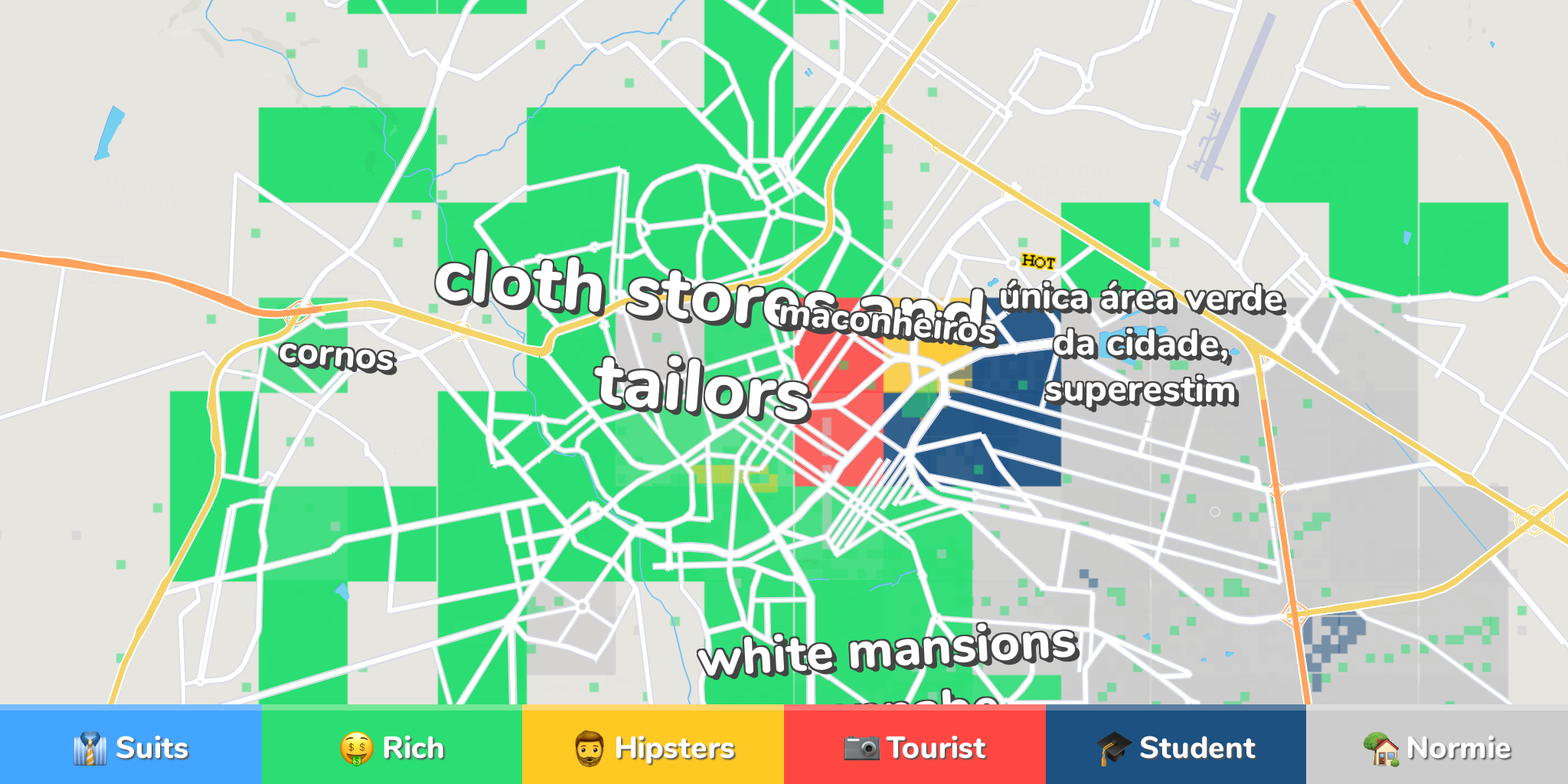 Uberlandia Neighborhood Map
