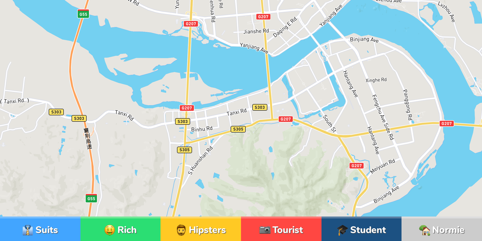 Xiangyang Neighborhood Map
