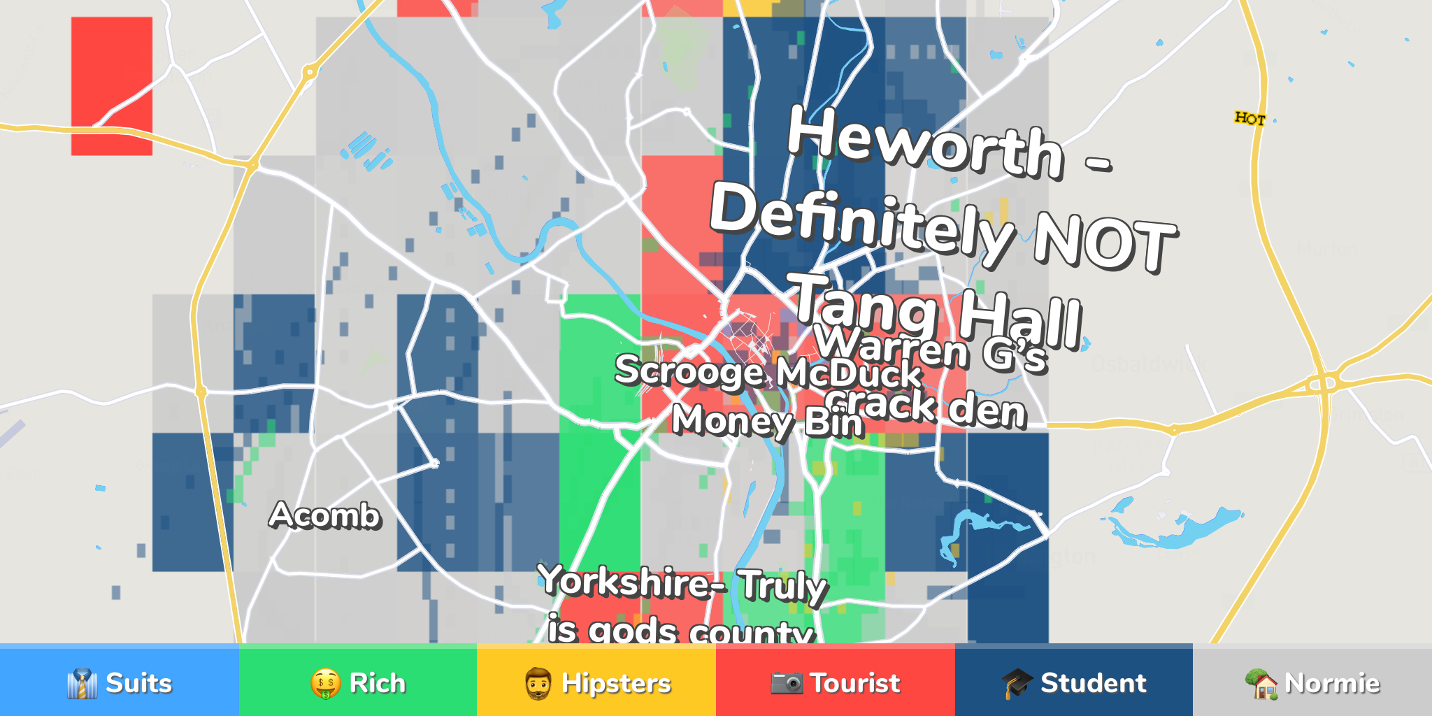 York Neighborhood Map